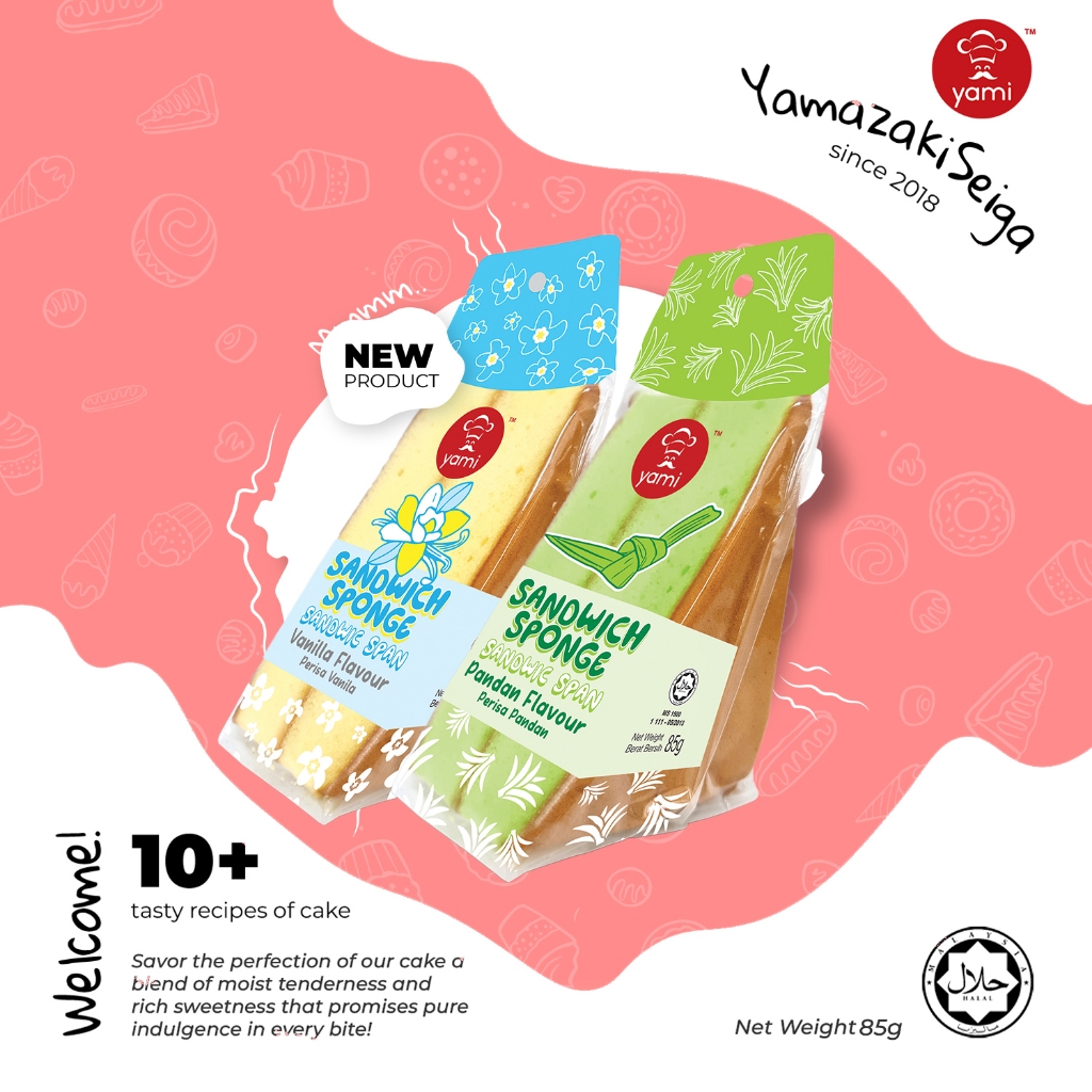 Yami Sandwich Sponge Sandwic Span Pandan Vanilla Flavour New Product ...