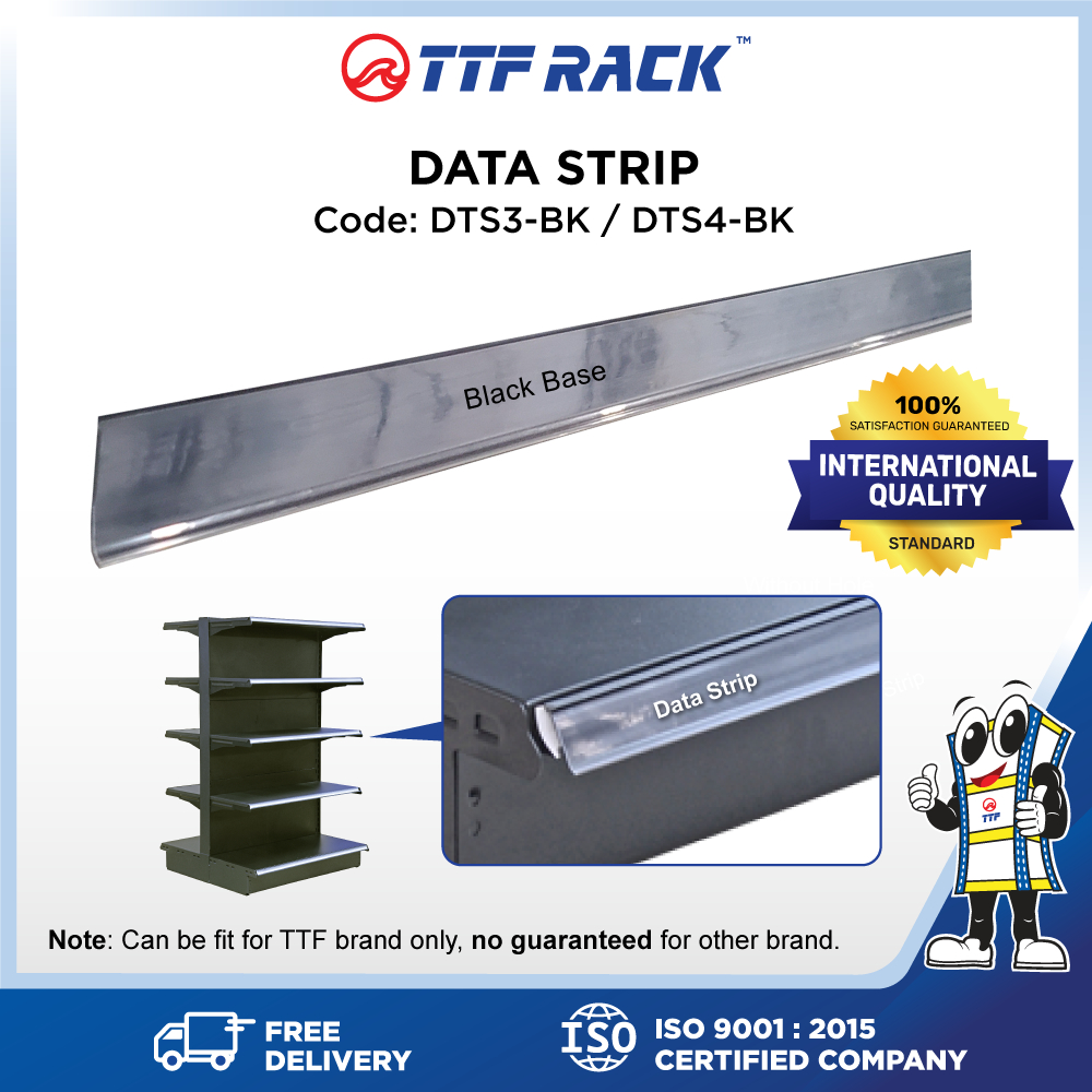 TTF Rack™ (DATA STRIP) Display Holder/ Data Strip Black/Data Strip ...