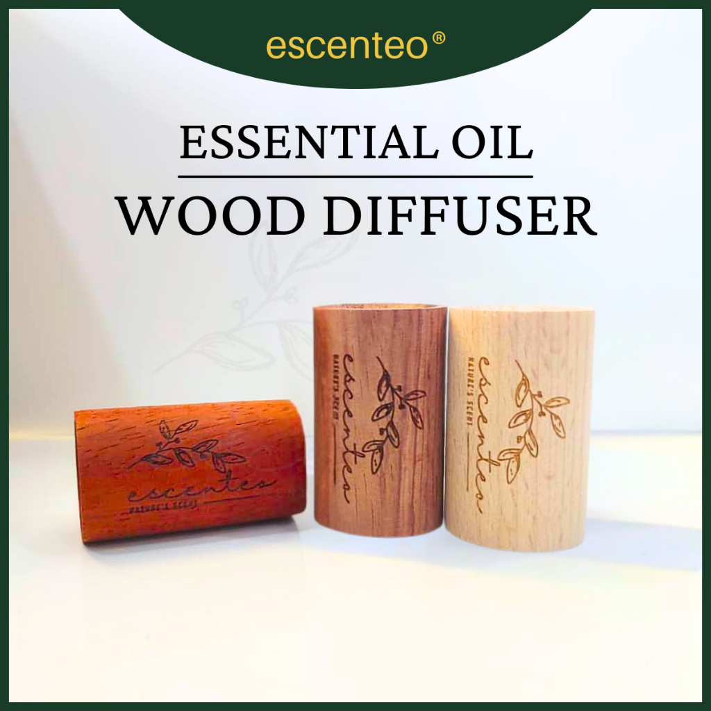 escenteo Essential Oil Wood Diffuser Personal EO Fragrance Aromatherapy ...