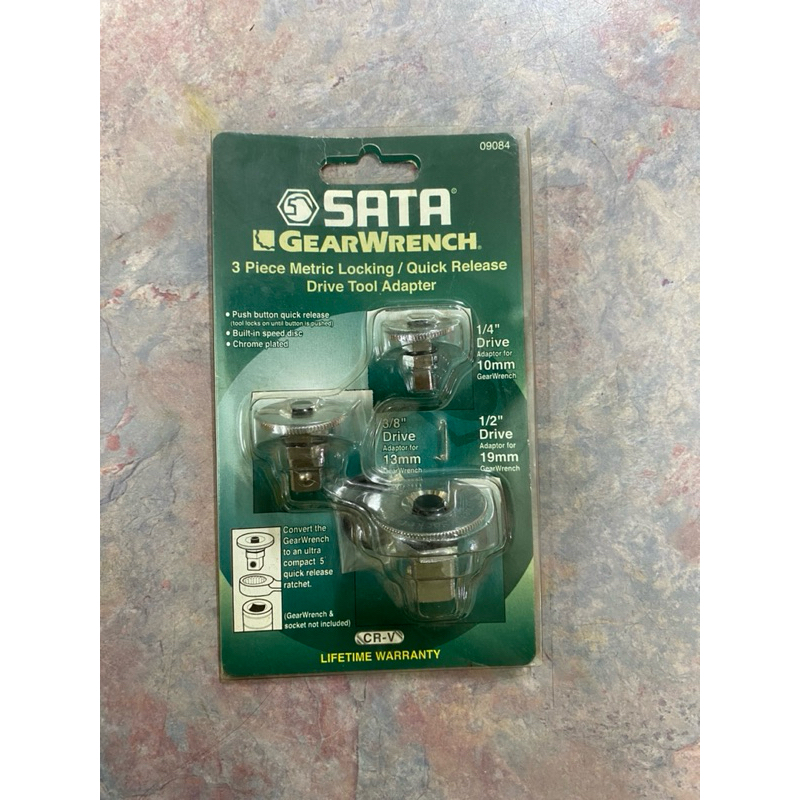 Sata Gear Wrench 3 piece Metric Locking / Quick Release Drive Tool ...