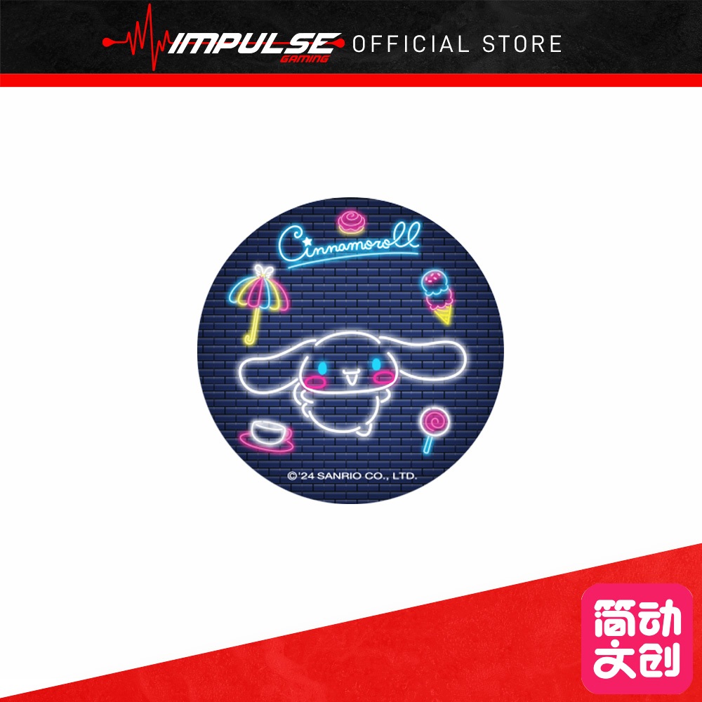 Jandoon Sanrio Characters Luminous Badge - Neon Light Party Series ...