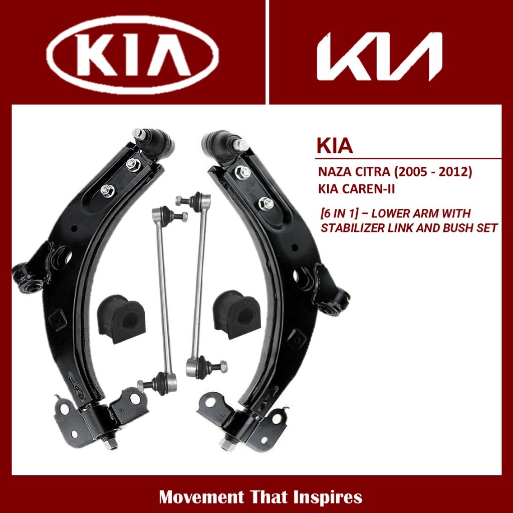 [6 IN 1] -FRONT LOWER ARM STABILIZER LINK BUSH SET FOR NAZA CITRA 2005 ...