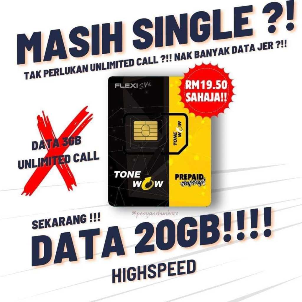 5G High Speed Data Sim card ToneWOW with Free Insurance | Shopee Malaysia