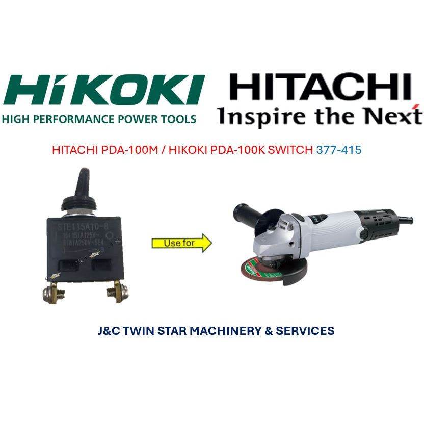 HITACHI / HIKOKI PDA-100K SWITCH / PDA-100M SWITCH / SUIS 955-509 ...