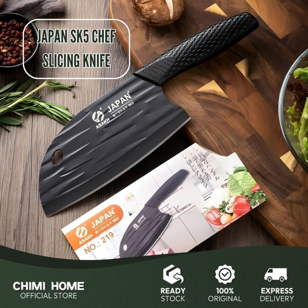 New Japan SK5 Knife Meat Cleaver Chef Knife Stainless Steel Kitchen ...