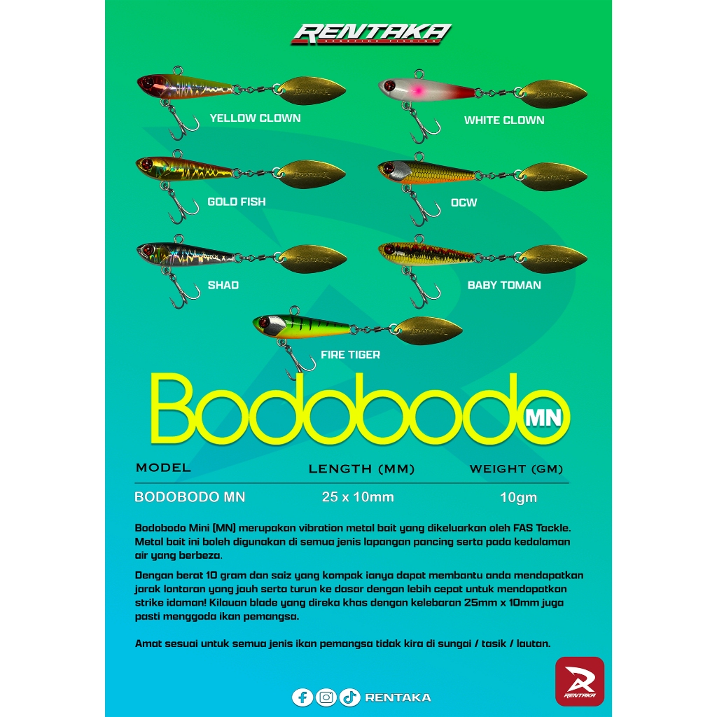 RENTAKA BODOBODO MINI (MN) | Shopee Malaysia