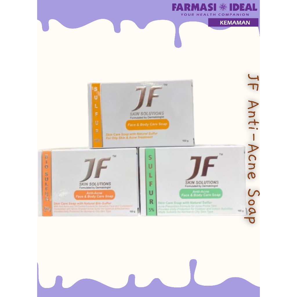 🔥READY STOCK🔥JF Anti-Acne Face & Body Care Soap With Natural Sulfur 2% ...