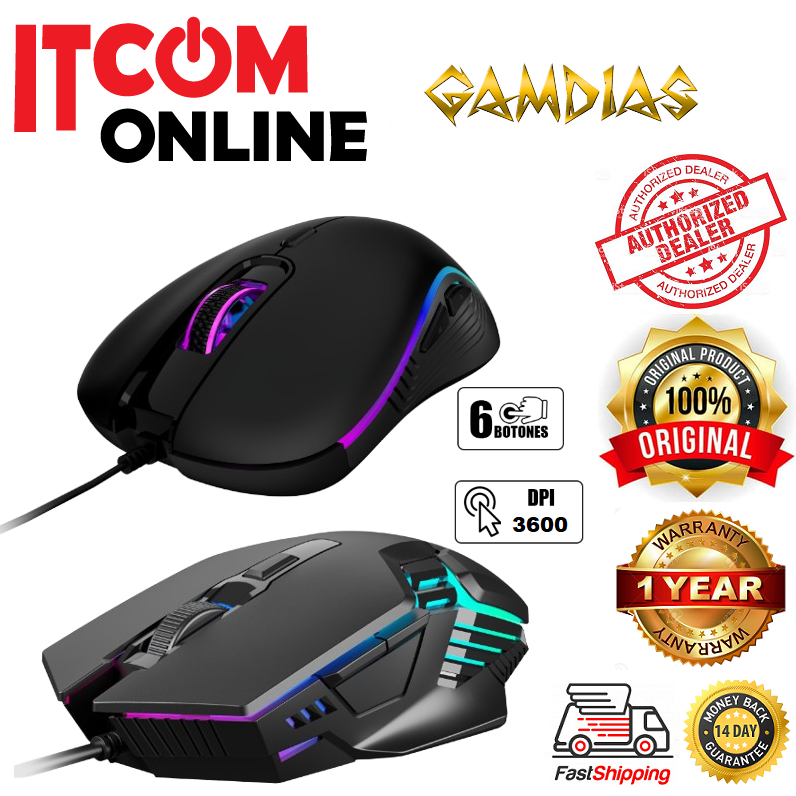 GAMDIAS AURA GS3 GS4 MULTICOLOR GAMING WIRED MOUSE (MO-G-AURA-GS3/MO-G-AURA-GS4) | Shopee Malaysia