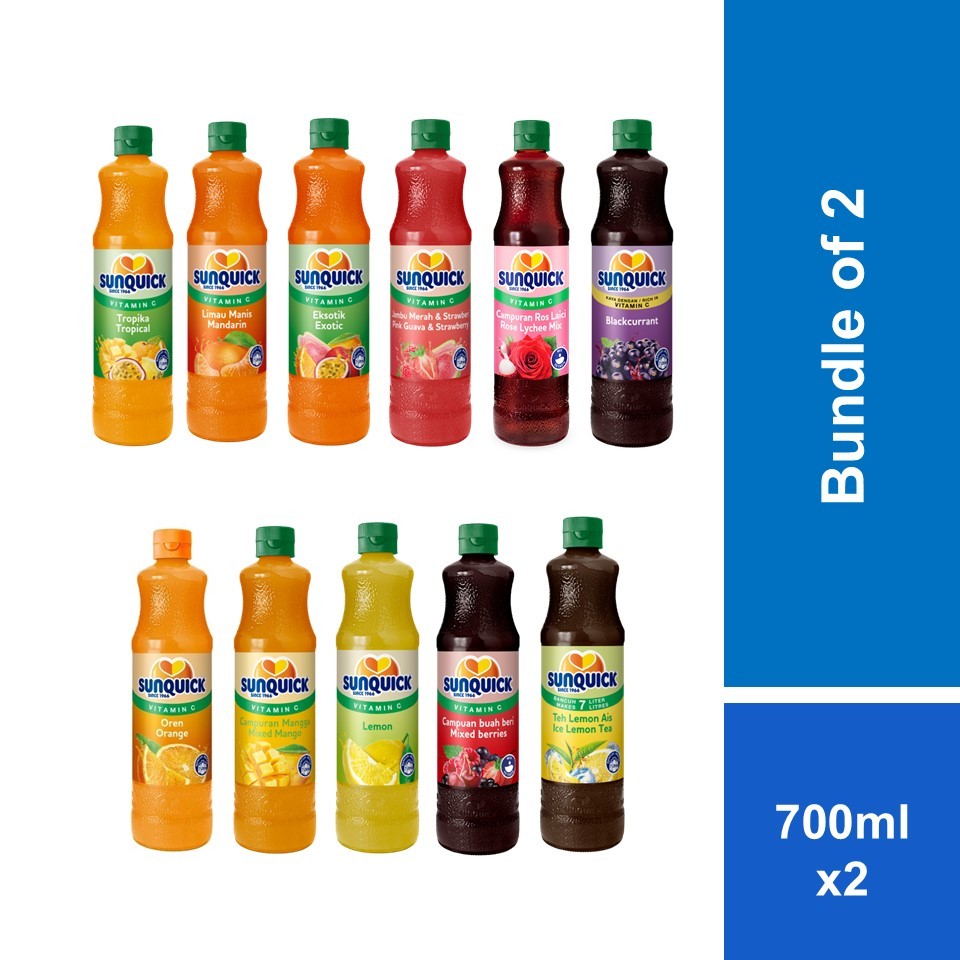 [Bundle of 2] Sunquick Concentrate Jumbo 700ml | Shopee Malaysia