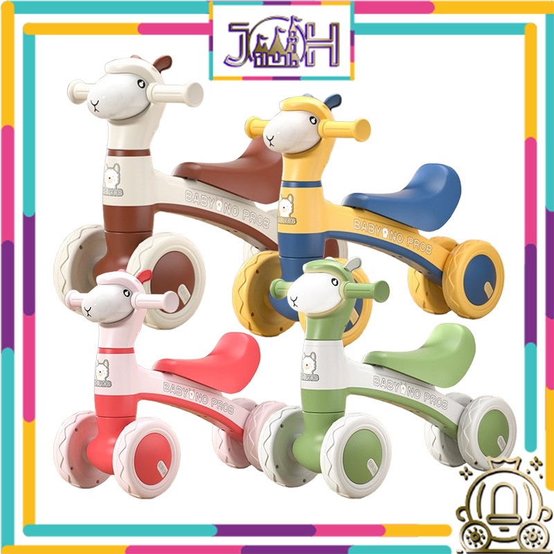 Children's slide car Alpaca scooter four-wheel balance car baby yo ...