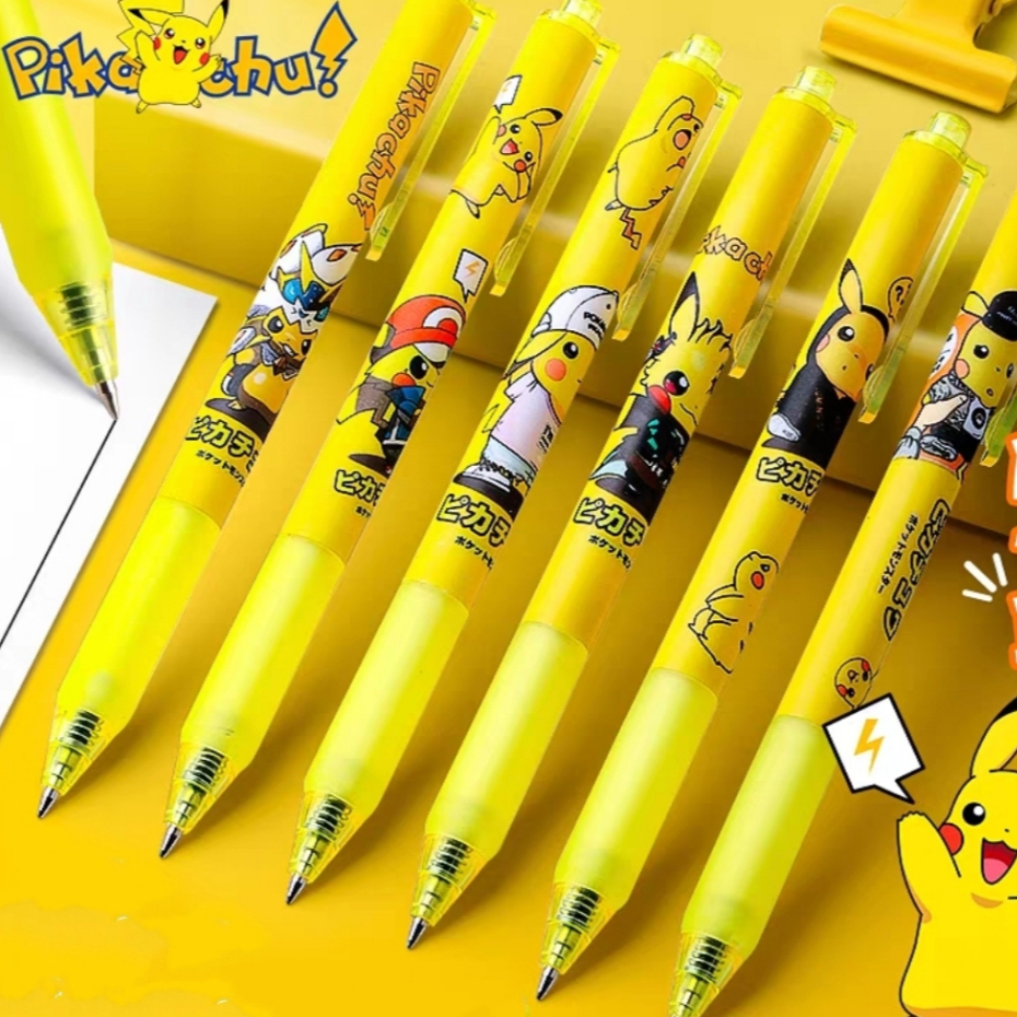 Pikachu creative 0.5mm press black gel pen cartoon pen birthday gift ...