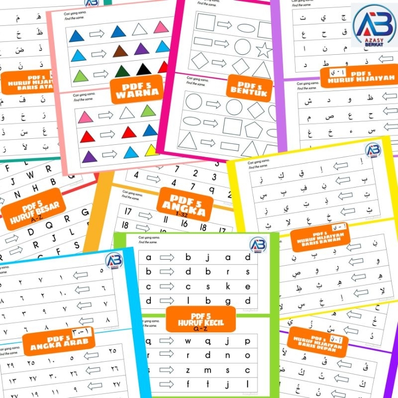[PDF 5] HURUF KECIL, HURUF BESAR, ANGKA, ANGKA ARAB, HIJAIYAH, BENTUK ...