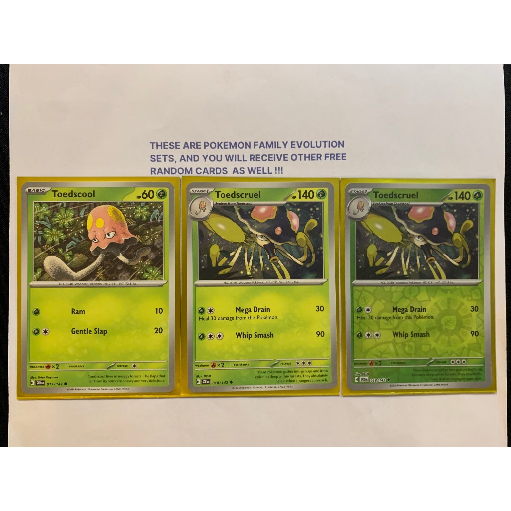 TOEDSCRUEL 018/142 Pokemon Evolution Set | Shopee Malaysia