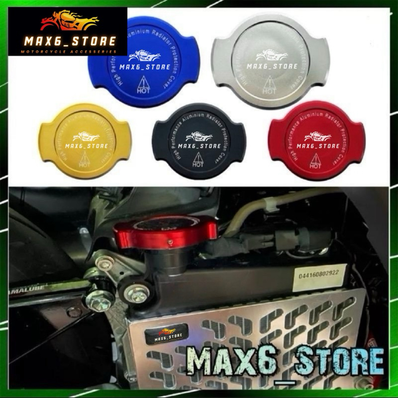 Universal Radiator Cap Punutup Coolant Cover NVX NMAX VARIO XMAX ADV ...