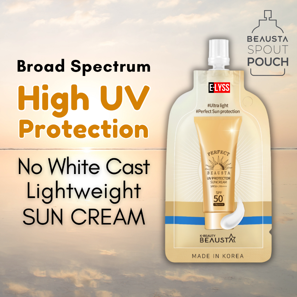 BEAUSTA Spout Pouch: UV Protector Suncream SPF50+ / PA++++ 15ml (No ...