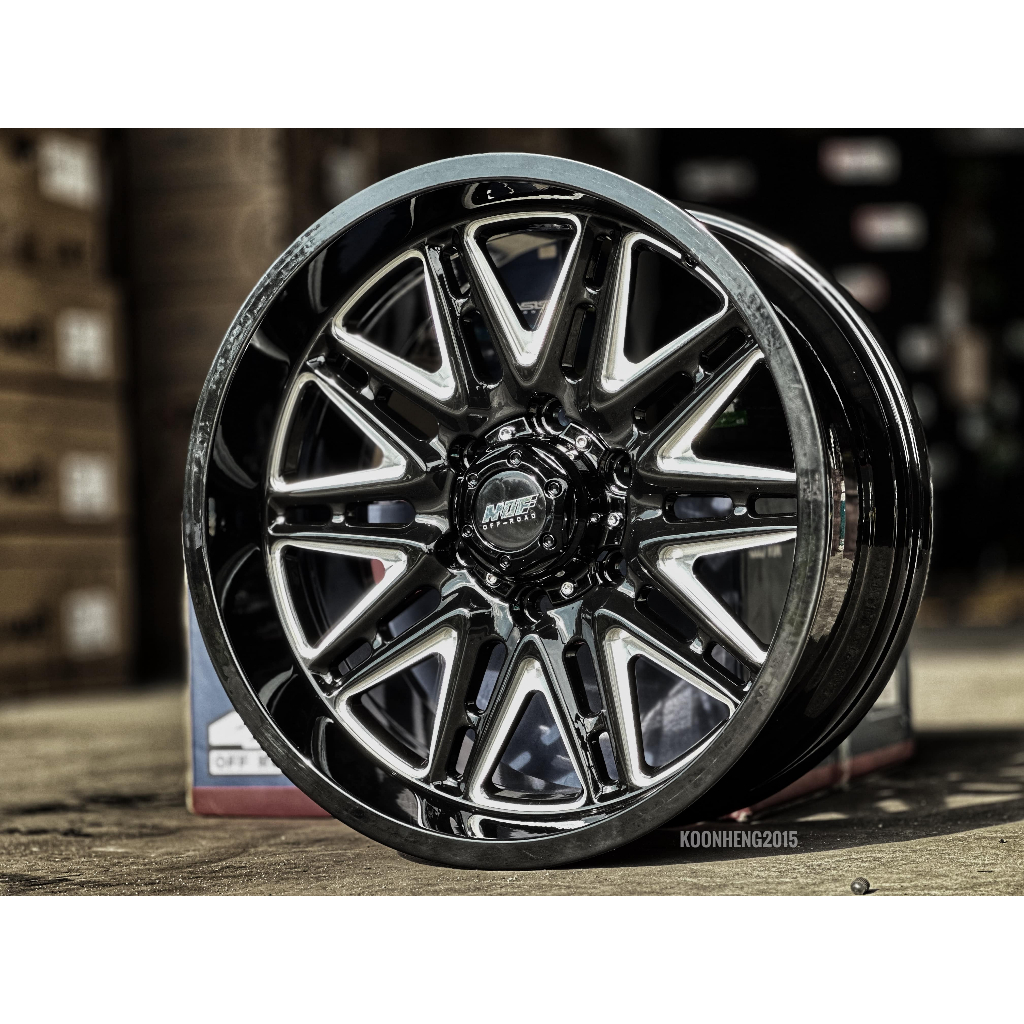 New Car 4x4 OFFROAD Sport Rim MDF Wheels 18x9J 6x139.7 ET-18 Black ...
