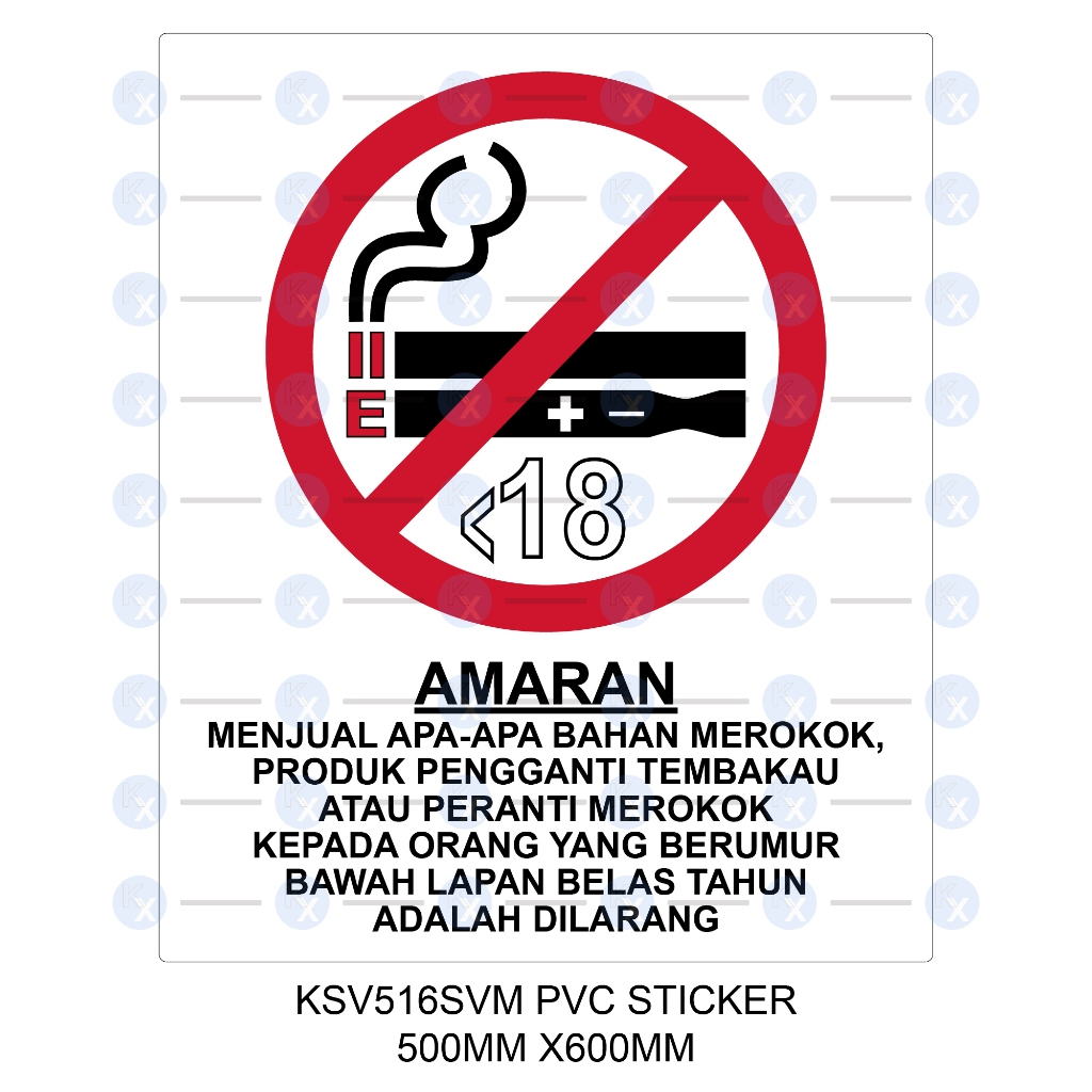 AMARAN menjual apa-apa bahan merokok, produk pengganti tembakau atau ...
