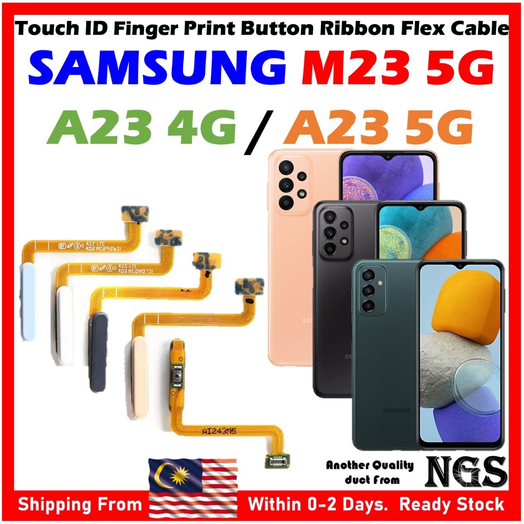 Touch ID Finger Print with On Off Button Ribbon Flex Cable For SAMSUNG ...