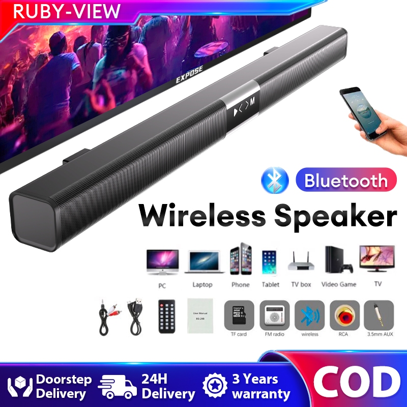 RUBY Speaker Bluetooth Sound Bar Speaker TV Subwoofer 3D Effect Soundbar Dolby Atmos Wireless ...