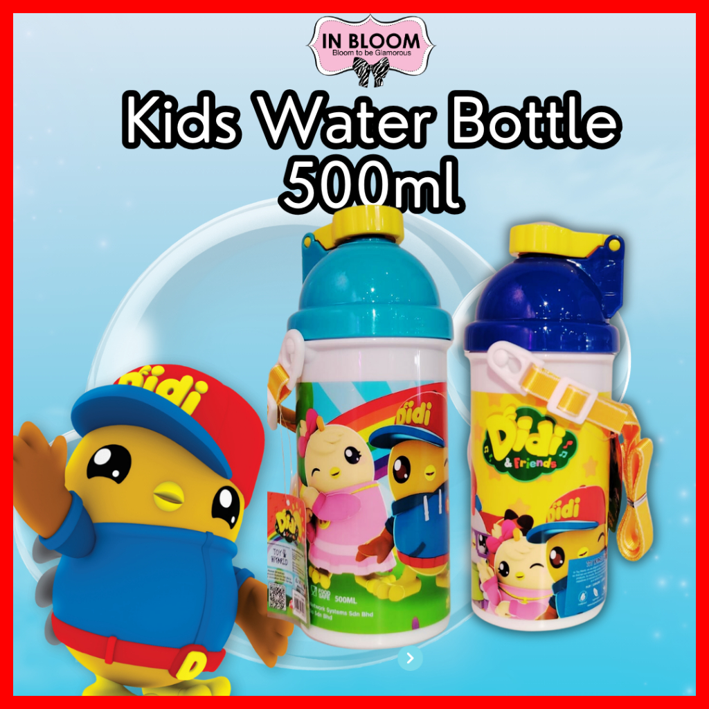 Original 500ml Didi & Friends Kids Water Bottle With Straw Didi And ...