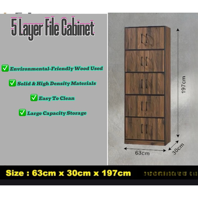 File Cabinet, Almari file, 3 Door, 4 door, 5 door | Shopee Malaysia