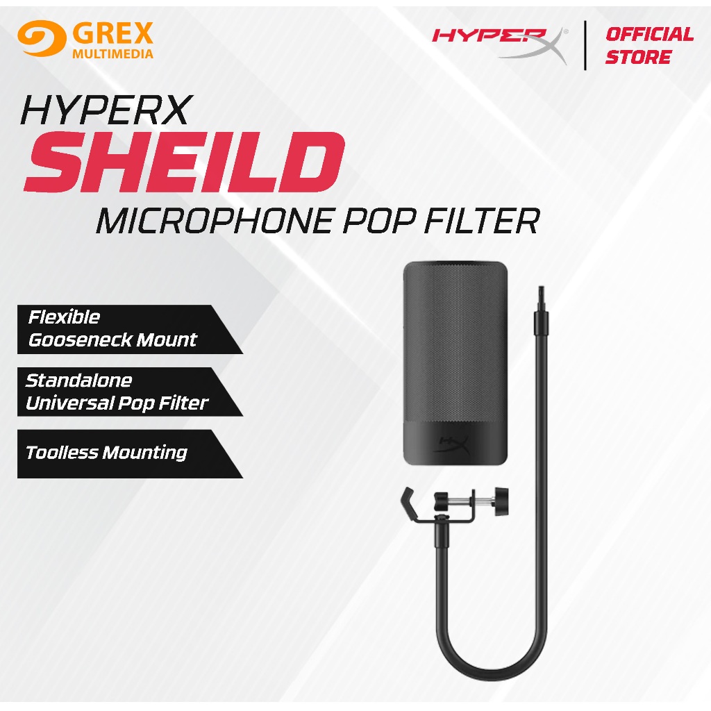 HyperX Shield Microphone Pop Filter [6X256AA] | Shopee Malaysia