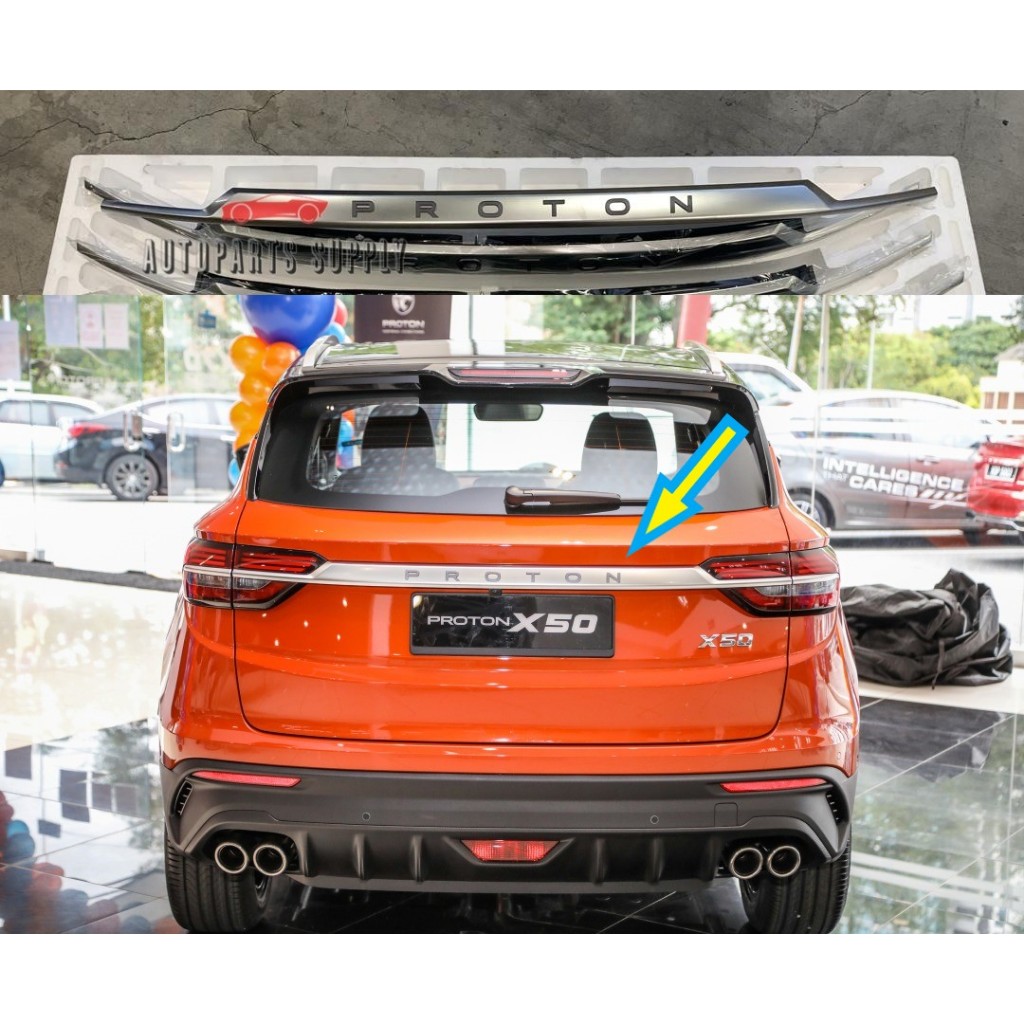 ORIGINAL PROTON X50 REAR BONNET REAR BOOT CENTER MOULDING | Shopee Malaysia