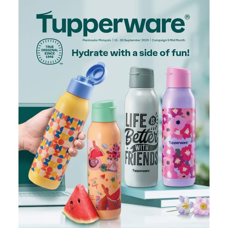 Tupperware Round Eco Bottle 750ml (4pcs) | Shopee Malaysia