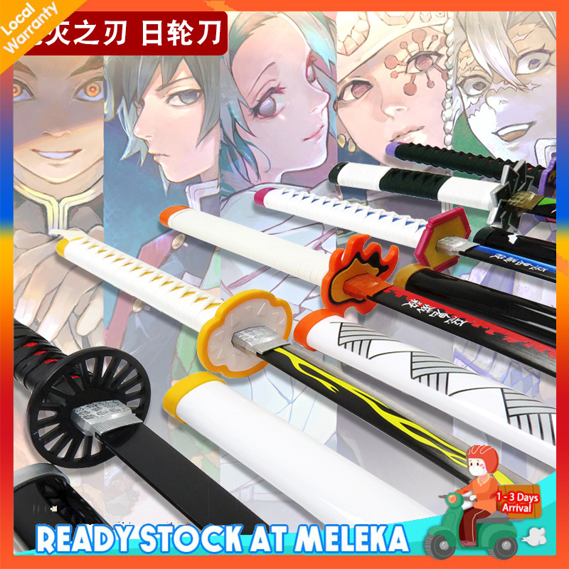 104cm Wooden Demon Slayer Sword Toy Japan Anime Cosplay Collection Sun ...