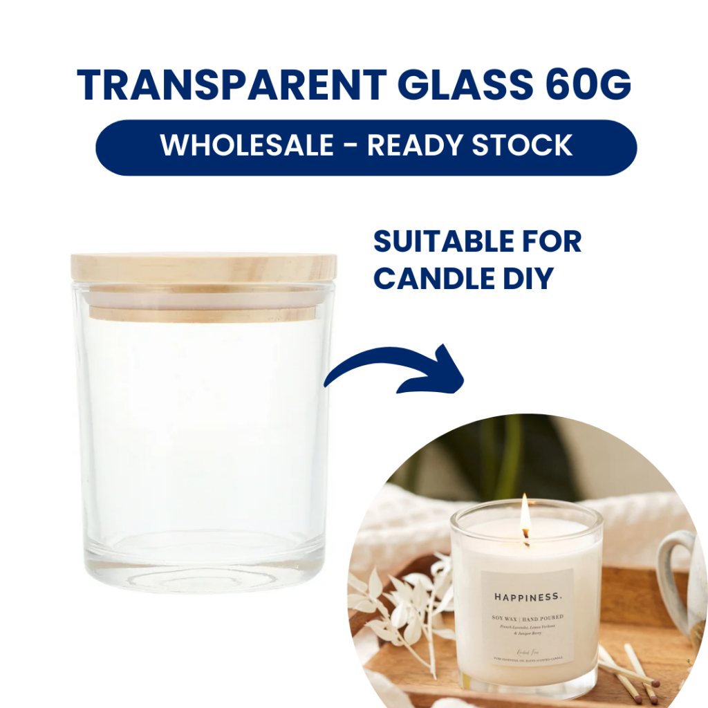 [WHOLESALE KL] 65g - 70g Clear Transparent Candle Glass | Shopee Malaysia