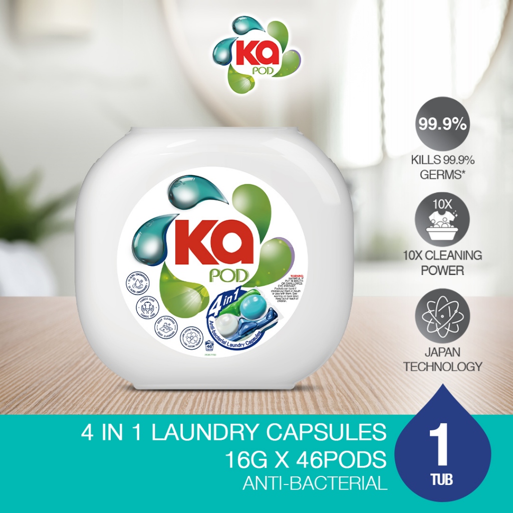 KA 4 In 1 Laundry Capsules (16g x 46 Pcs) | Shopee Malaysia