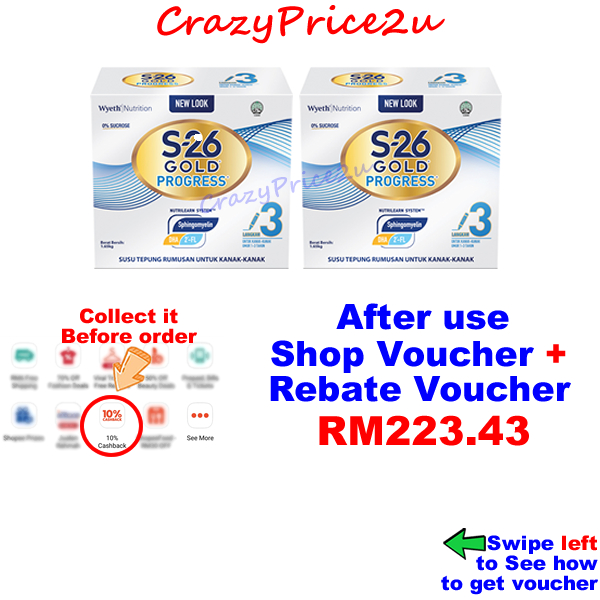 2x Wyeth S26 Gold Progress Step 3 (1.65Kg) New Packing | Shopee Malaysia