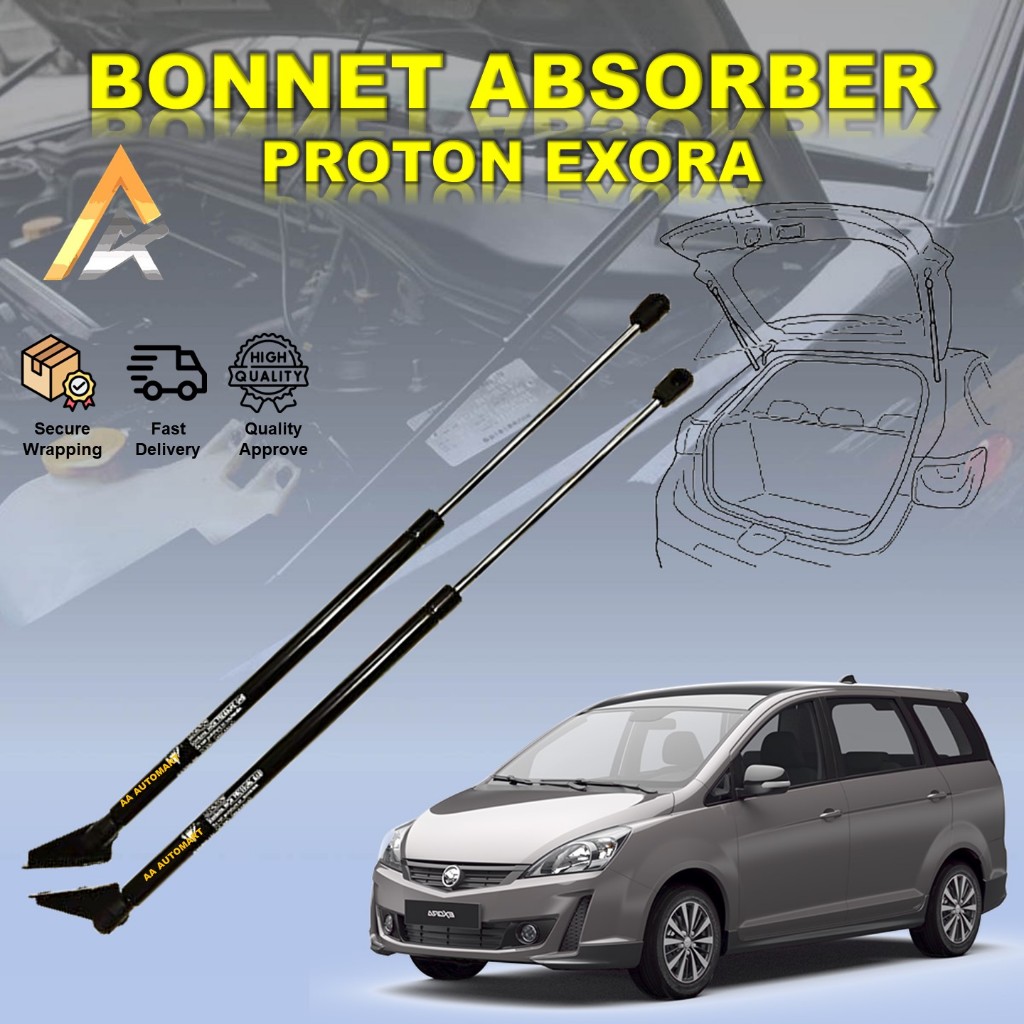 WARRANTY Proton Exora Rear Bonnet Damper Gas Spring Rear Boot Absorber ...