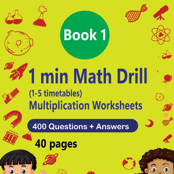 IGCSE Math [SOFTCOPY] Book 1: 1 Min Drill Multiplication Worksheets(1-5 ...