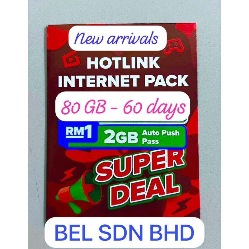 MAXIS | HOTLINK SIM CARD | PREPAID INTERNET DATA 80GB | Shopee Malaysia