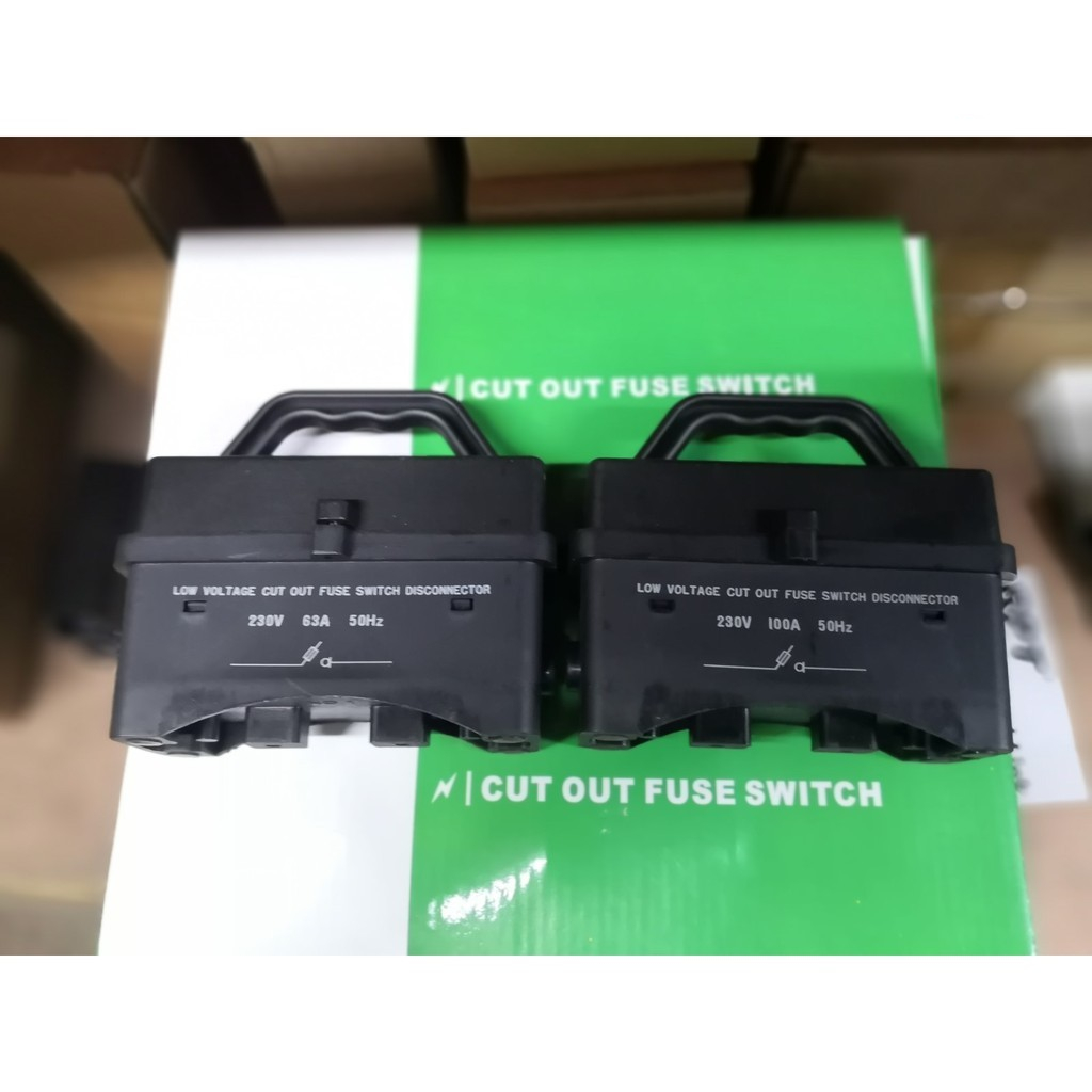 TNB 63A / 100A CUT OUT FUSE SWITCH DISCONNECTOR COMPLETE WITH FUSE FS ...