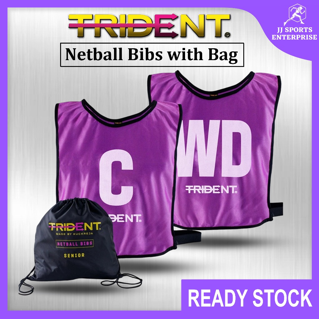 Trident Netball Bibs Set Trident Single Sided Netball Bibs Bib Bola ...