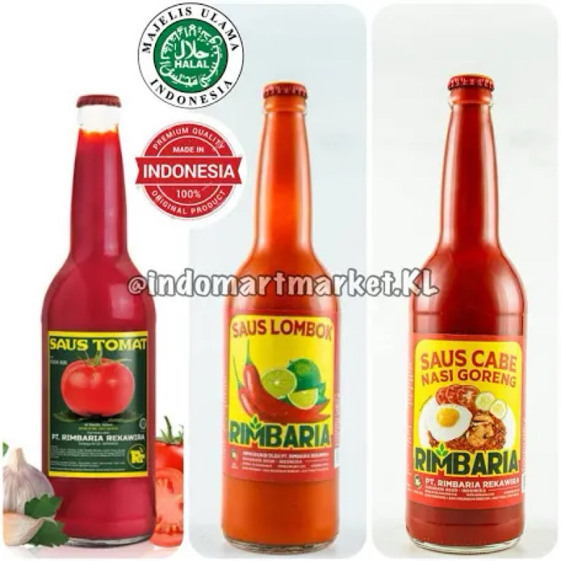 Saus Rimba Ria Cap Dua Lombok Cili / Tomato (600ml) | Shopee Malaysia