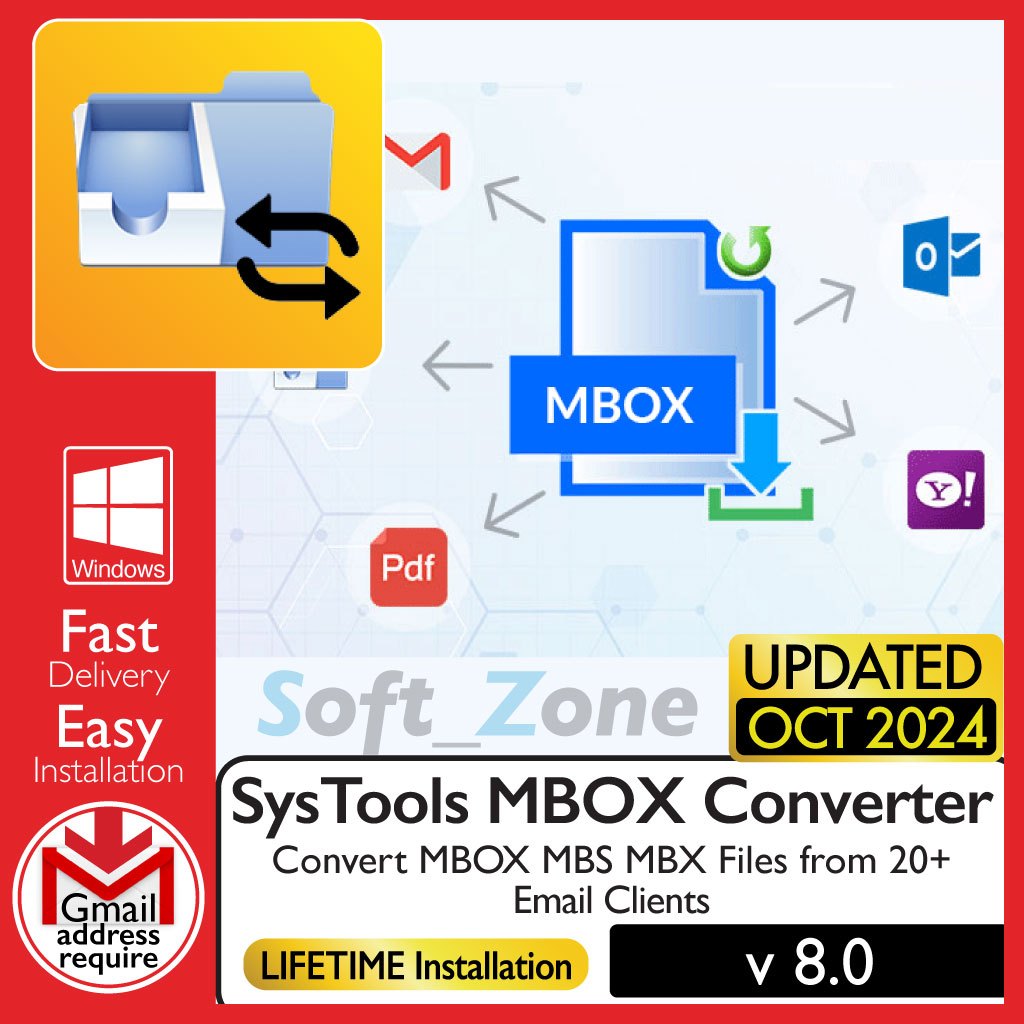 SysTools MBOX Converter 8.0 - Convert MBOX_MBS_MBX Files from 20+ Email ...