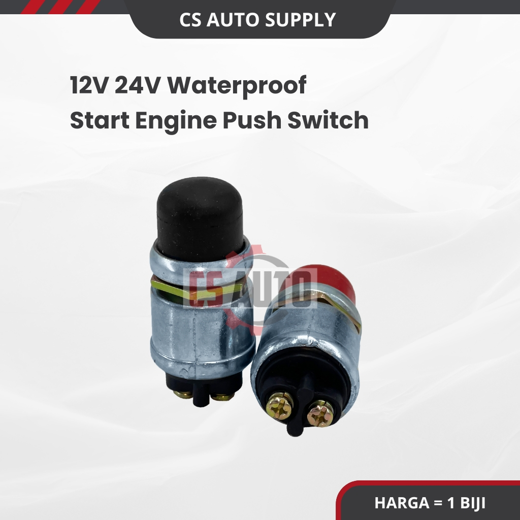 CS 1pc x Press Push Horn Switch Start Engine 12v 24v waterproof Suis ...