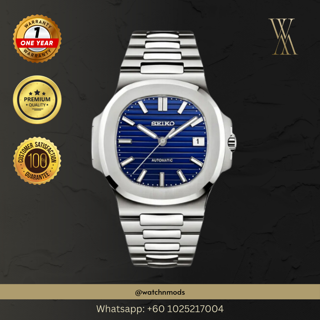 [READY STOCK] Seiko Mods NH35 Automatic Movement - Nautilus Dark Blue ...