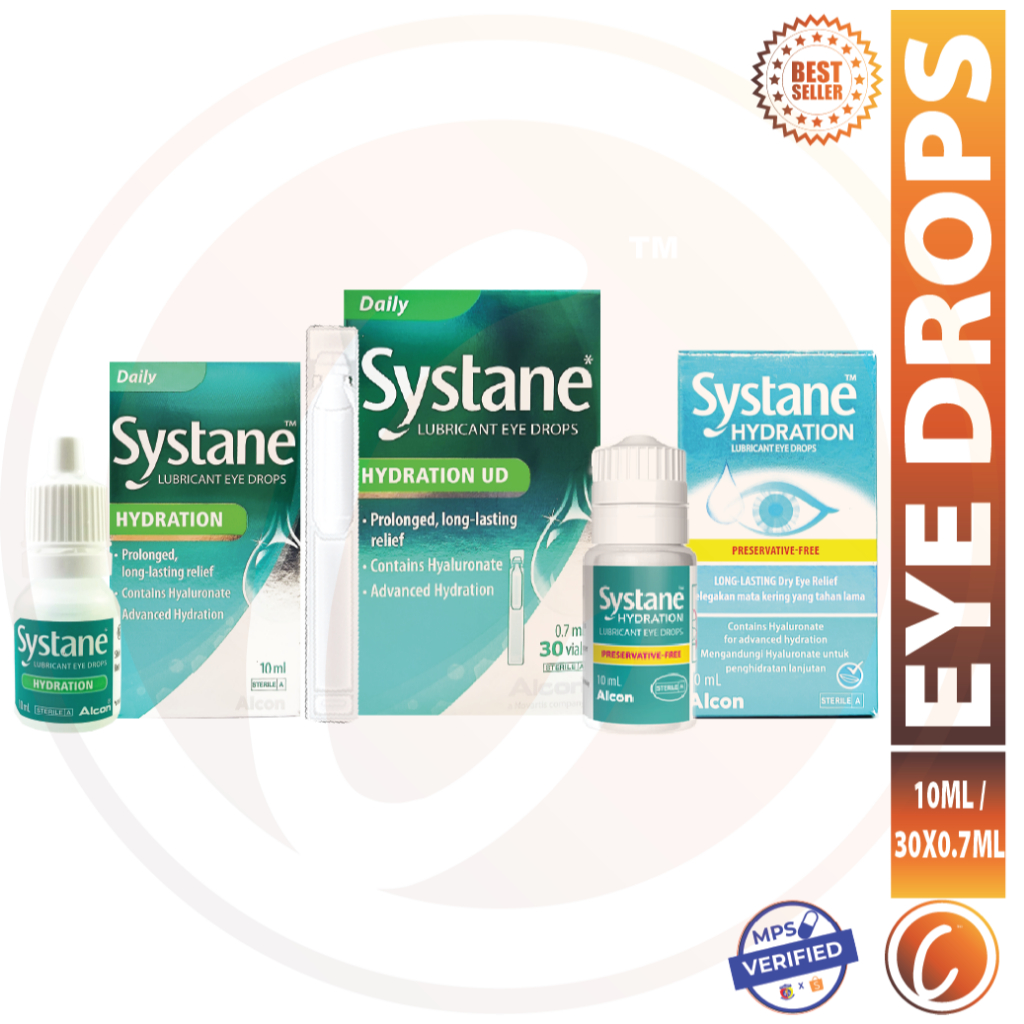 ALCON Systane Hydration Lubricant Eye Drops Multidose / Unit Dose ...