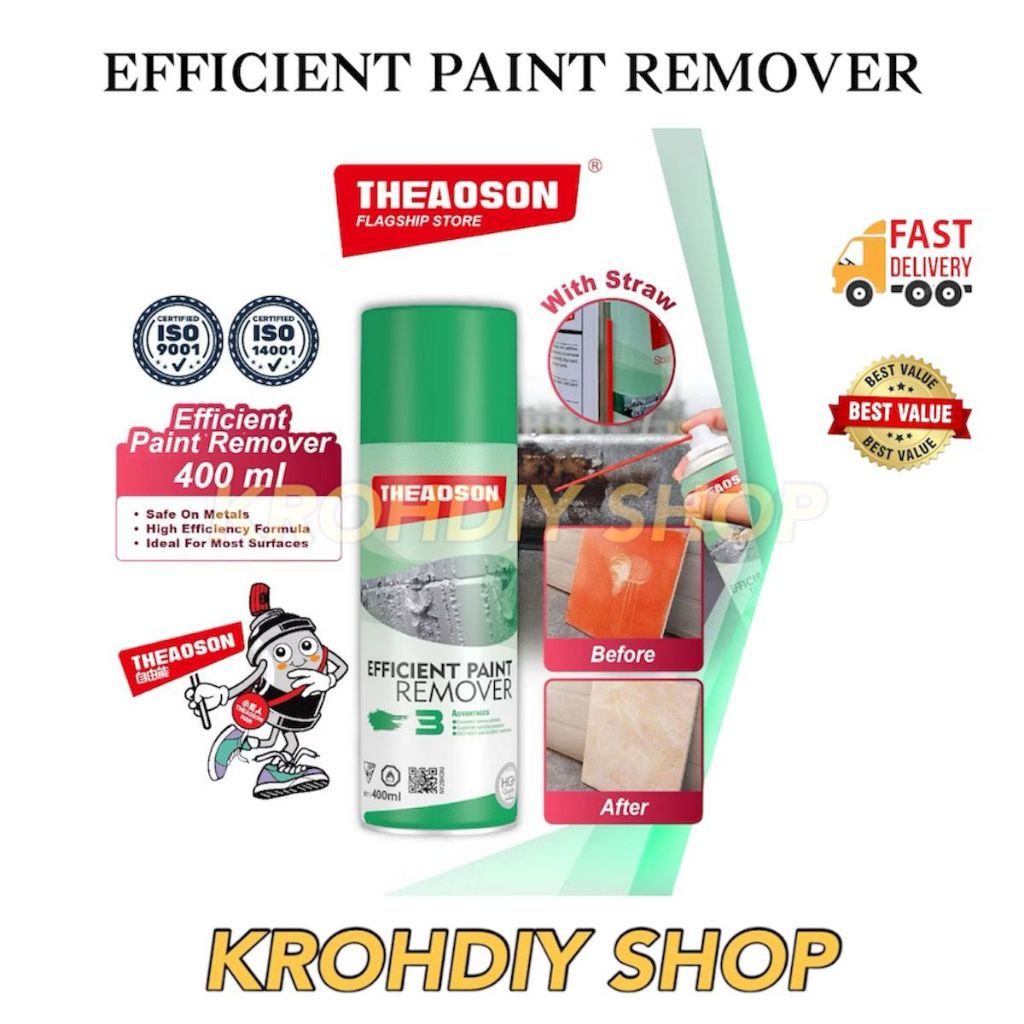 THEAOSON Efficient Paint Remover Spray Paint Stripper Oil Based Paint ...