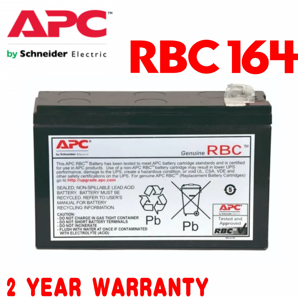 [Ready Stock] APC RBC164 Replacement Battery Cartridge 164 #164 New 2 ...