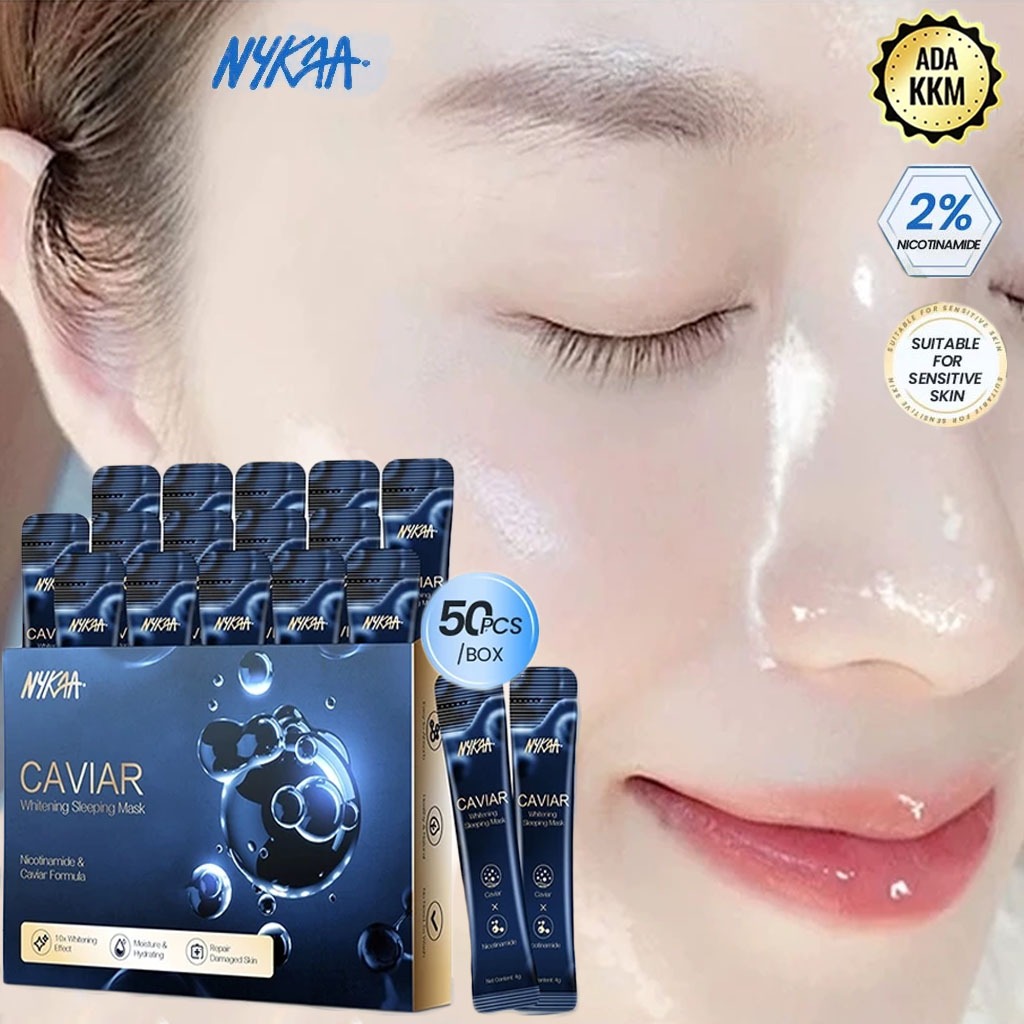 Nykaa Korean Collagen Sleeping Mask Skin Brighten Whitening Facial Mask ...