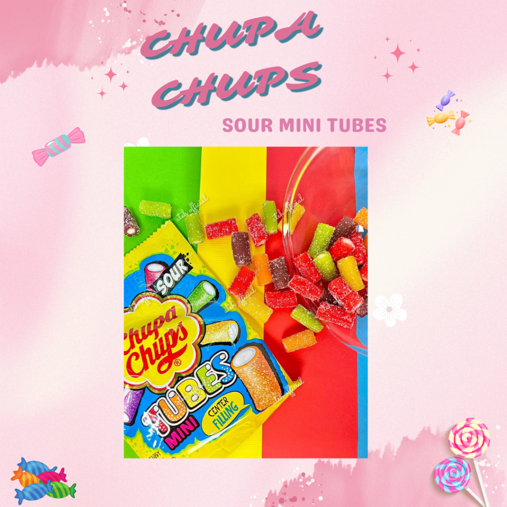 [ PACK ] CHUPA CHUPS | SOUR MINI TUBES | HALAL | Shopee Malaysia