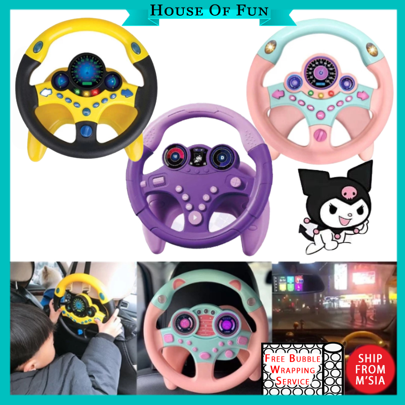 Socute English Song Version Cars Steering Wheel Toy Driving Simulator ...