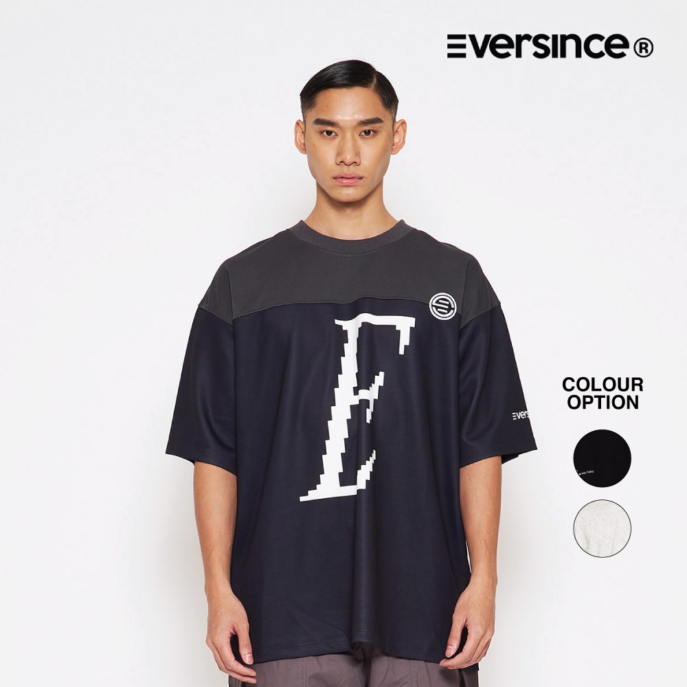 Eversince Pulse Cut and Sewn Oversized Jersey Tee | Shopee Malaysia