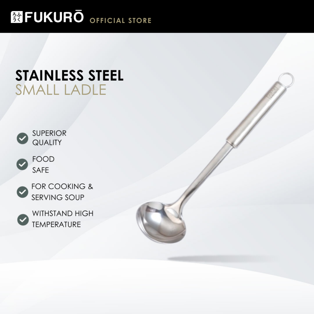 Fukuro Kitchen Stainless Steel Small Ladle | Shopee Malaysia