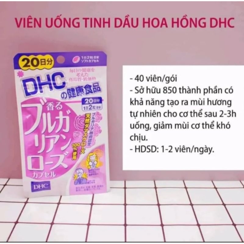 DHC Bulgarian Rose Fragrant Candy 20 Days/40 Capsules | Shopee Malaysia